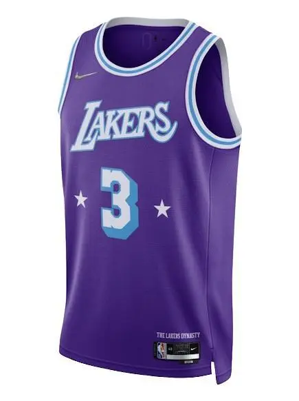 Nike Nba Los Angeles Lakers Anthony Davis City Edition Jersey - Blue