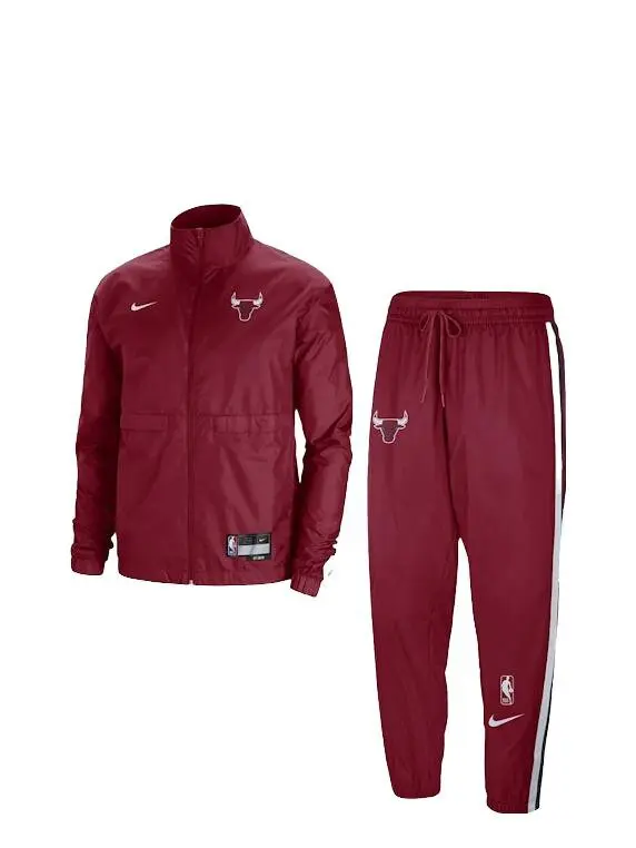 Nike Nba Chicago Bulls Courtside City Edition Tracksuit - Red