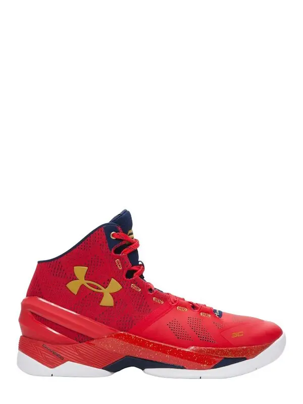 Under Armour Ua Curry 2 Floor General Sneakers - Red/academy/gold