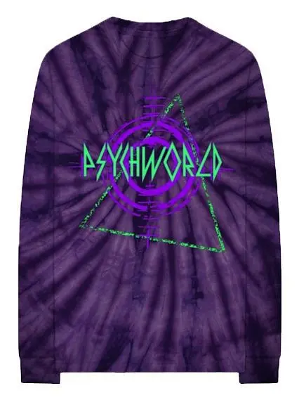 PSYCHWORLD X Trippie Redd Long Sleeve Tee Shirt - Tie Dye
