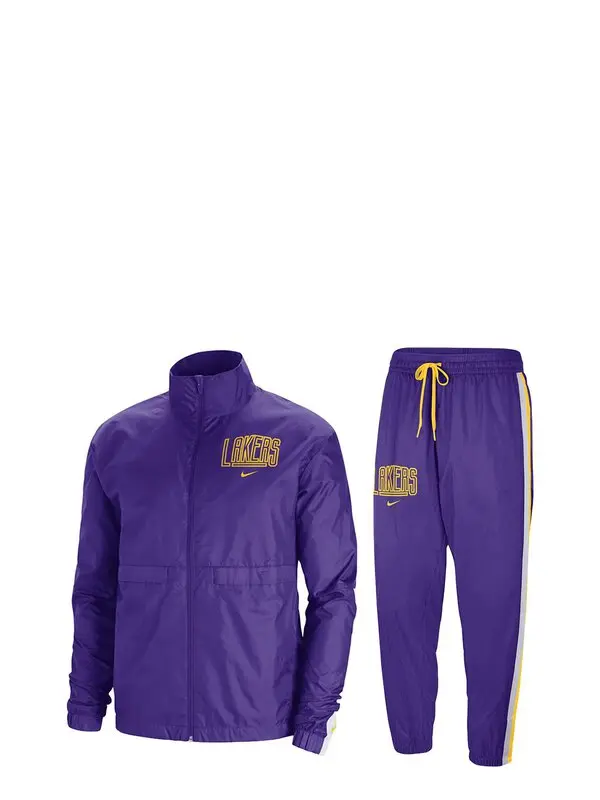 Nike Nba Los Angeles Lakers Courtside Tracksuit - Purple/amarillo/white