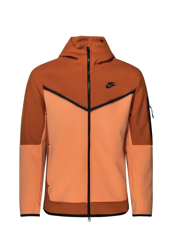 Nike Sportswear Tech Fleece Full-zip Hoodie - Campfire Orange/orange Frost/black