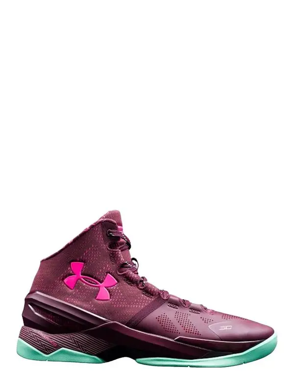 Under Armour Ua Curry 2 Bhm Sneakers - Dark Maroon/antifreeze/mojo Pink