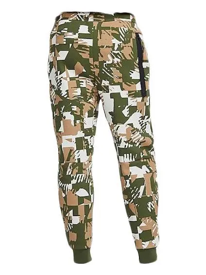Nike Sportswear Tech Fleece All Over Print Jogger Pant - Light Bone/rough Green/black
