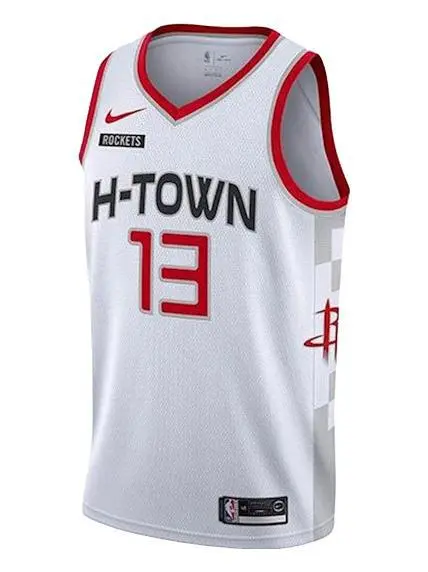 Nike Nba Houston Rockets James Harden Jersey - White