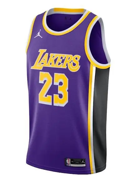 Nike Nba Los Angeles Lakers Lebron James 2020 Swingman Jersey - Purple/yellow