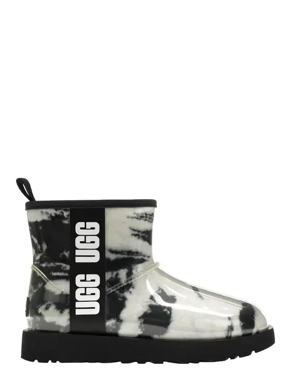 UGG Classic Clear Mini Marble Boots - Black/white