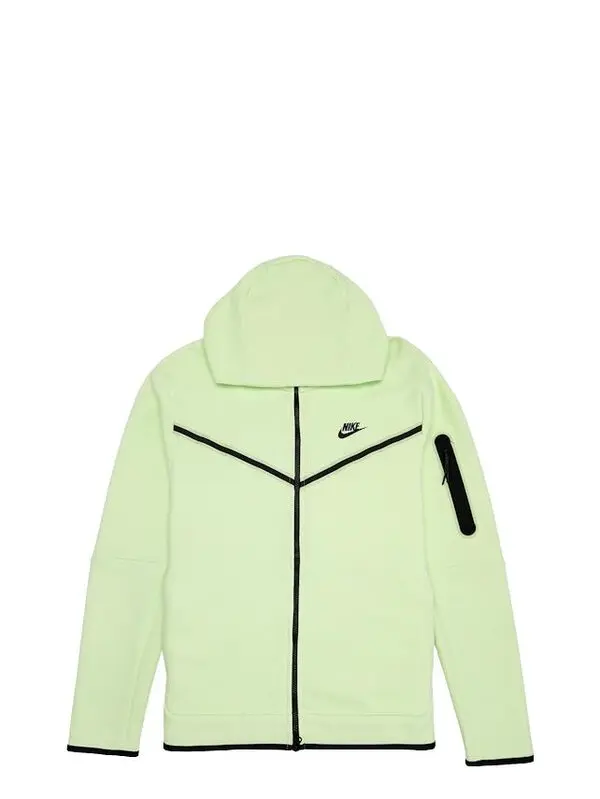Nike Sportswear Tech Fleece Full-zip Hoodie - Neon Lime Green/black
