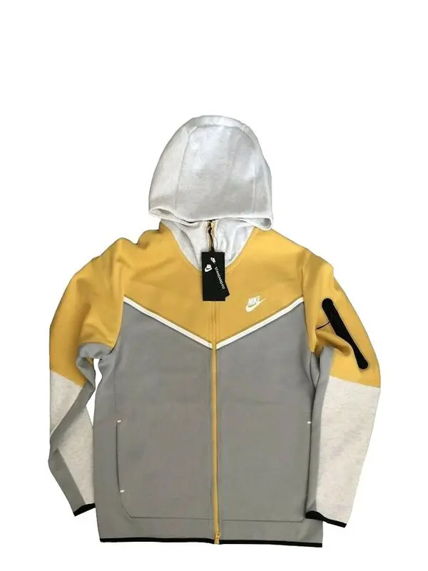 Nike Sportswear Tech Fleece Fullzip Hoodie - Mustard/grey/black