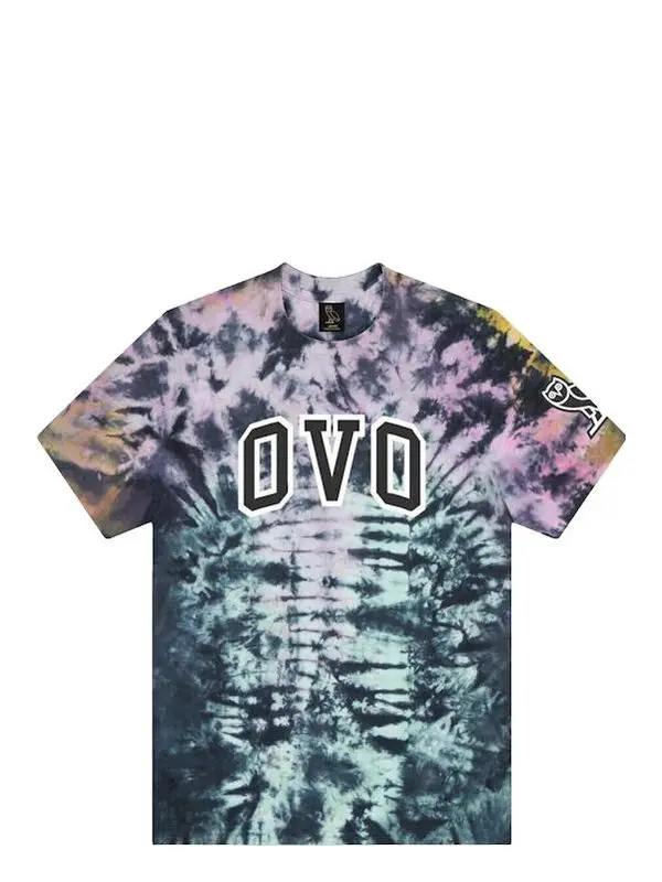 OVO Tie Dye Arch Tee Shirt - Blue