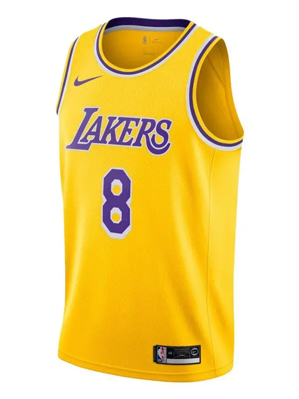 Nike Nba Los Angeles Lakers Icon Edition Kobe Bryant Swingman Jersey - Amarillo/purple/white