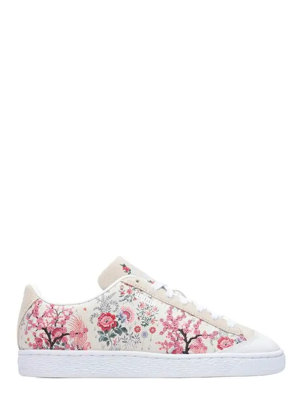 PUMA Basket Liberty Floral Sneakers - Birch/white