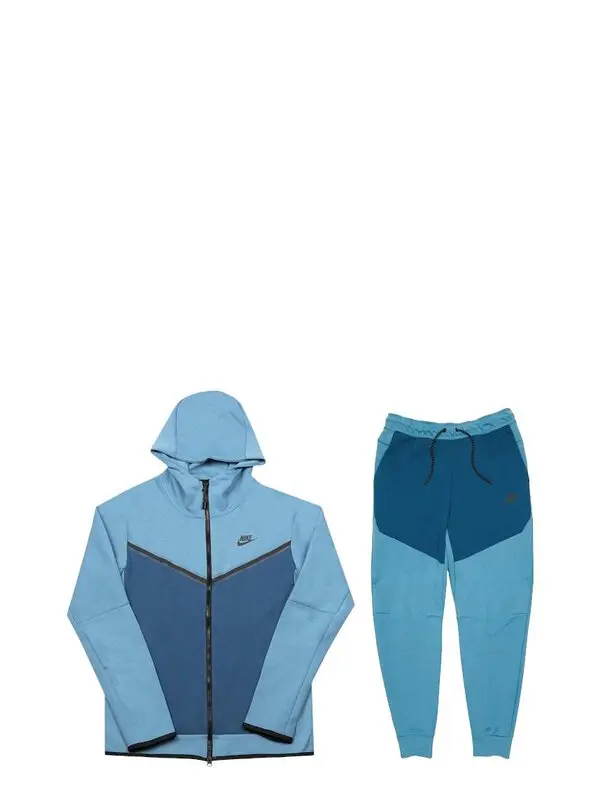 Nike Sportswear Tech Fleece Hoodie & Joggers Set - Dutch Blue/court Blue/black