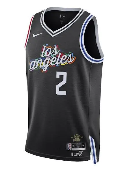 Nike Nba La Clippers Kawhi Leonard Drifit Jersey - Black