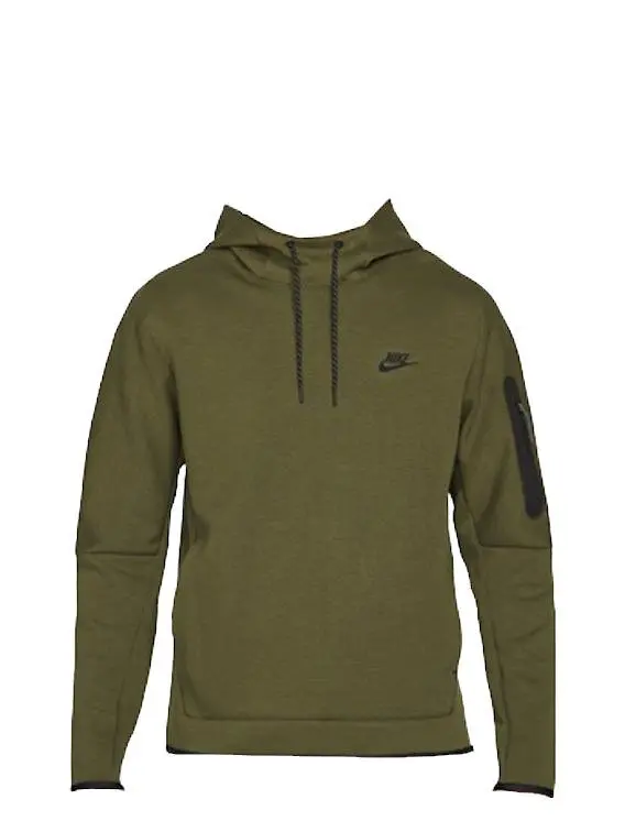 Nike Sportswear Tech Fleece Pullover Hoodie - Olive/black