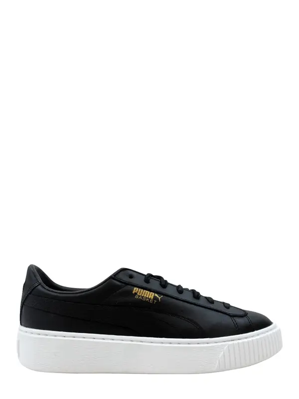 PUMA Basket Platform Core Sneakers - Puma Black/gold