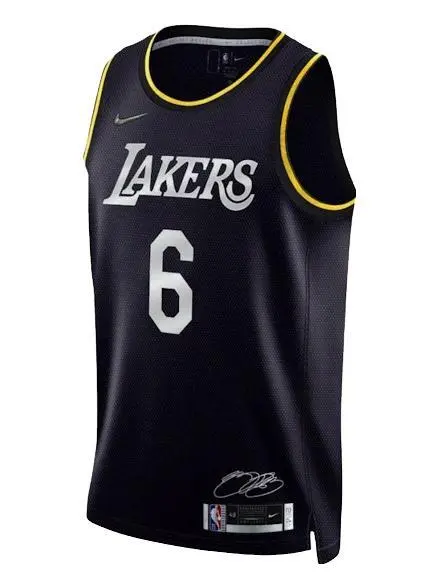 Nike Nba L.a. Lakers Lebron James Mvp Swingman Jersey - Black
