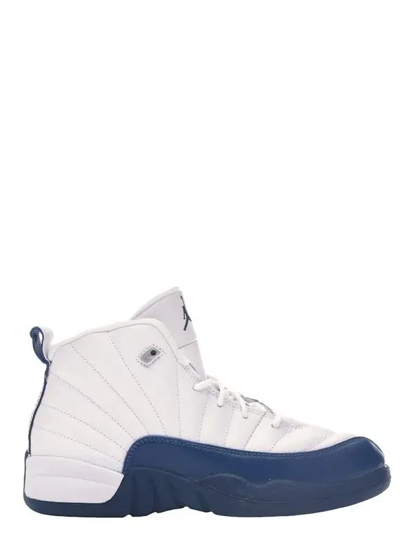 JORDAN 12 Retro Sneakers - White/french Blue/metallic Silver