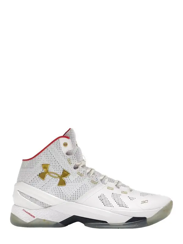 Under Armour Ua Curry 2 Allstar Sneakers - White/red/metallic Gold