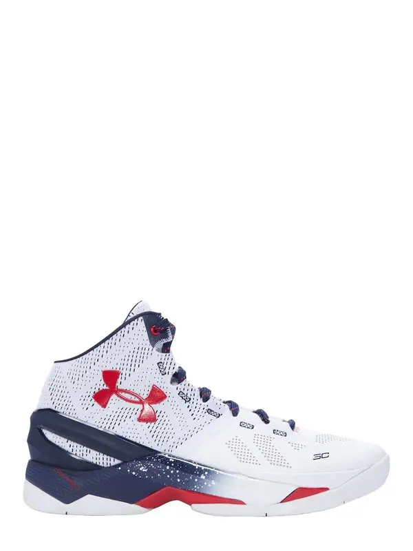 Under Armour Ua Curry 2 Usa Sneakers - White/midnight/red