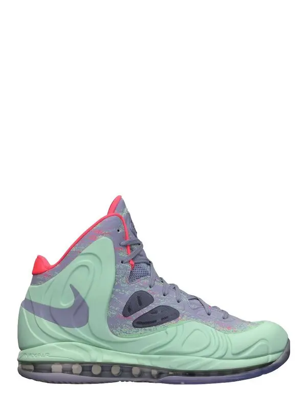 Nike Hyperposite Christmas Sneakers - Arctic Green/pebble Grey/atomic Red