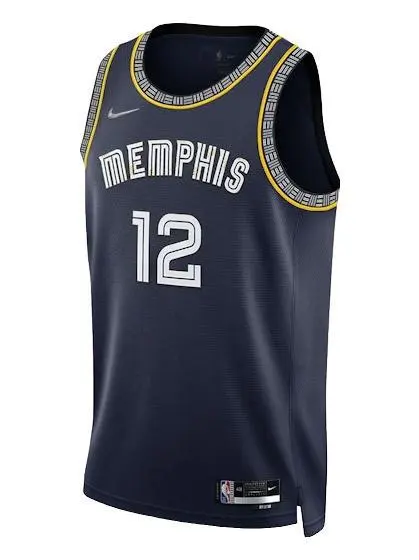 Nike Nba Memphis Grizzlies Morant City Edition Swingman Jersey - Navy Blue