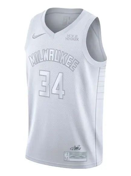 Nike Nba Milwaukee Bucks #34 Antetokounmpo Swingman Jersey - White