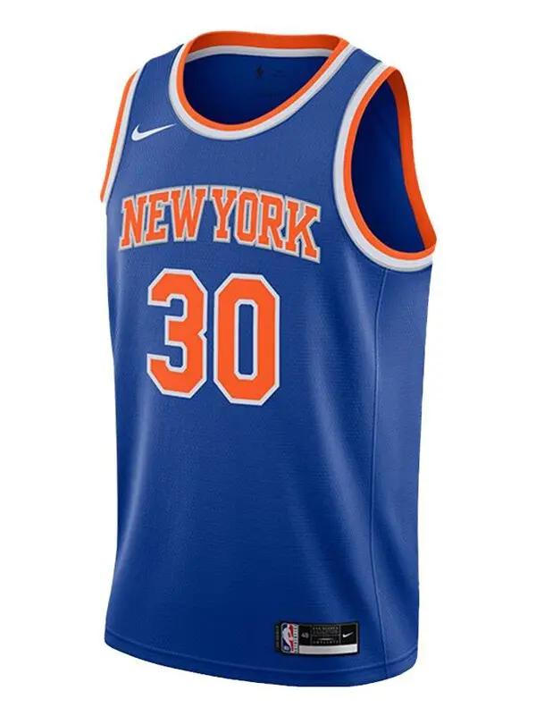 Nike Nba New York Knicks Icon Edition 2020 Julius Randle 30 Drifit Swingman Jersey - Rush Blue