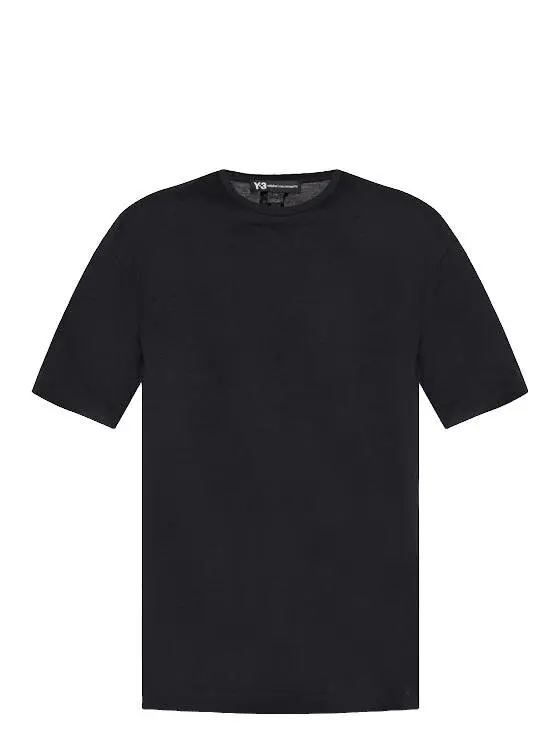 Adidas Y3 Parachute Short Sleeve Tee Shirt - Black