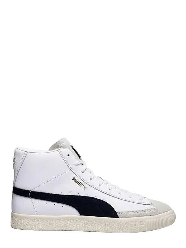 PUMA Basket Vintage Mid Sneakers - White/black/team Gold