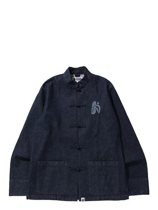 BAPE Tiger Shark China Jacket - Indigo