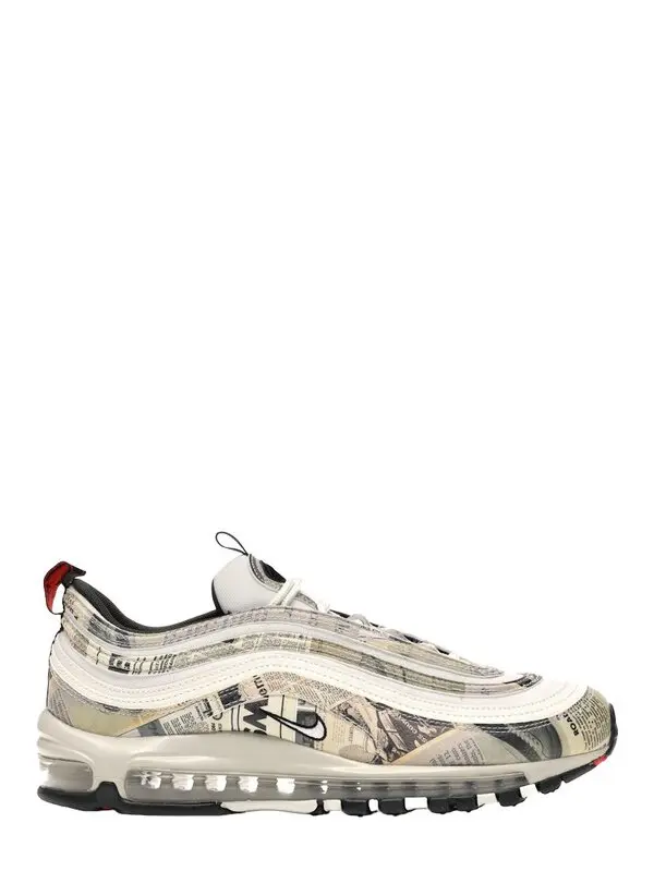 Nike Air Max 97 Newspaper Sneakers - Sail/black/team Orange