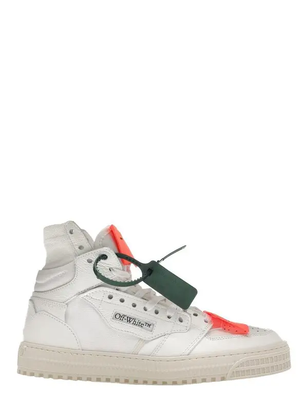 Off-White Off Court 3.0 Leather High-top Sneakers - White/orange
