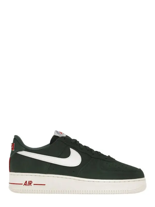 Nike Force 1 '07 Lx Low Athletic Club Sneakers - Pro Green/sail/gym Red