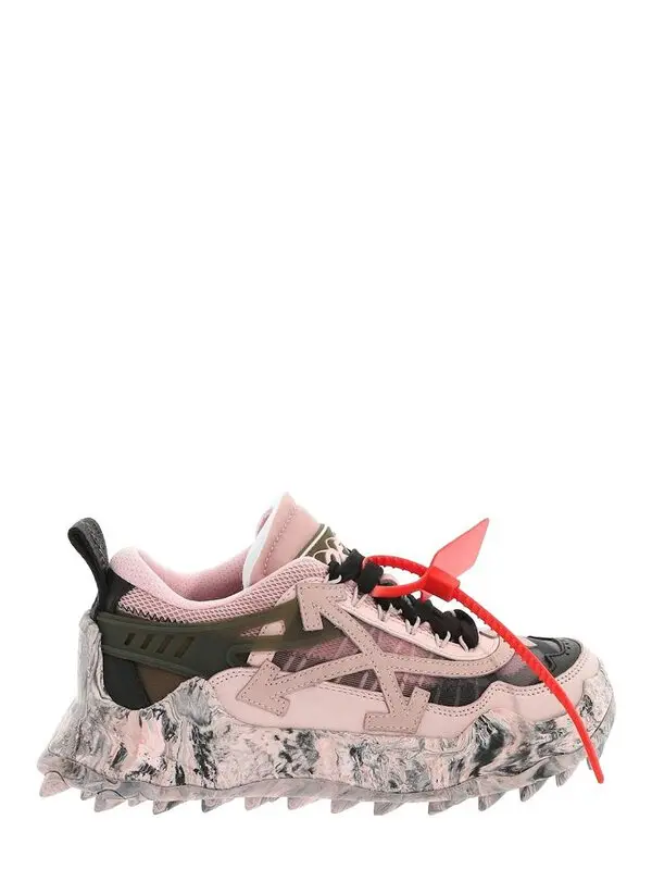 Off-White Odsy 1000 Sneakers - Pink/grey/black