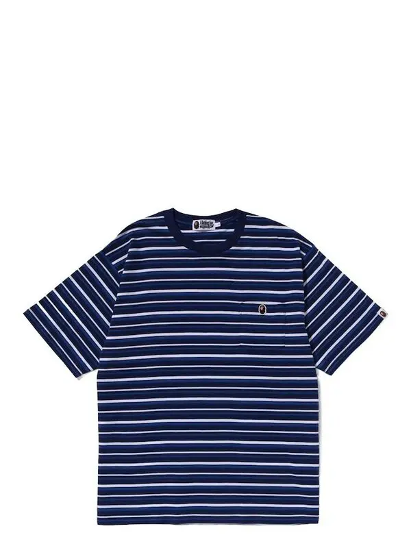 A BATHING APE Hoop One Point Relaxed Fit Tee Shirt - Blue