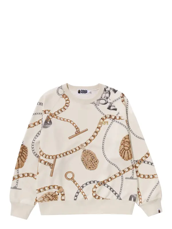 BAPE Jewels Crewneck Sweatshirt - Ivory