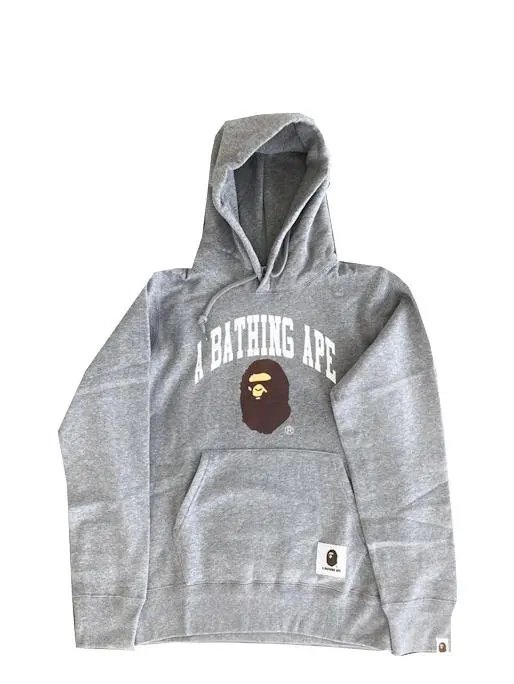BAPE Happy New Year Hoodie Ss22 - Heather Grey