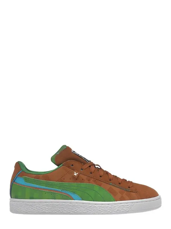 PUMA Suede Minecraftin Sneakers - Friar Brown/fern Green
