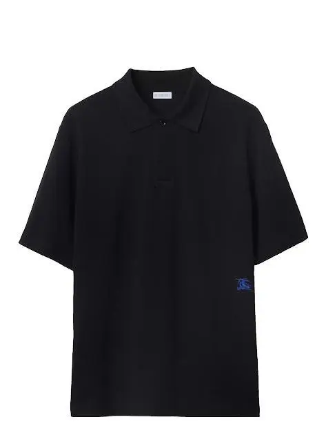 Burberry Cotton Polo Shirt - Black