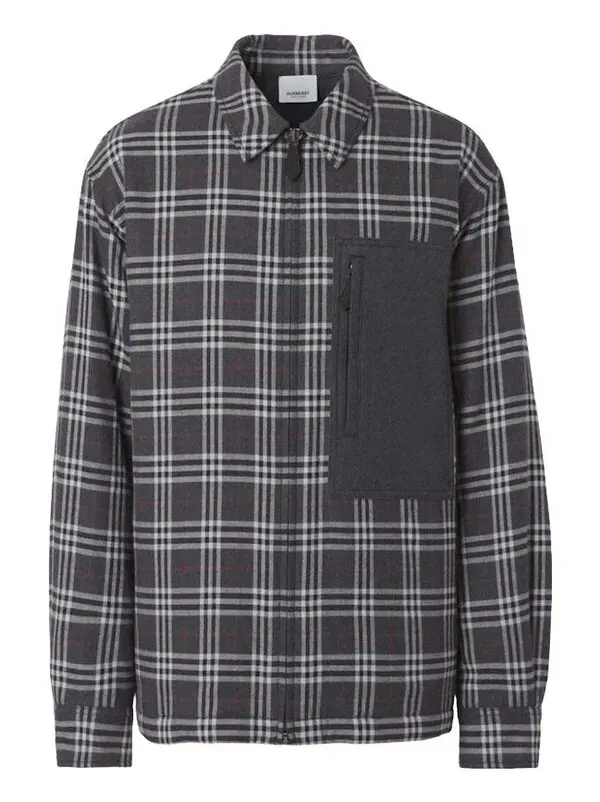 Burberry Check Pattern Jacket - Gery Check