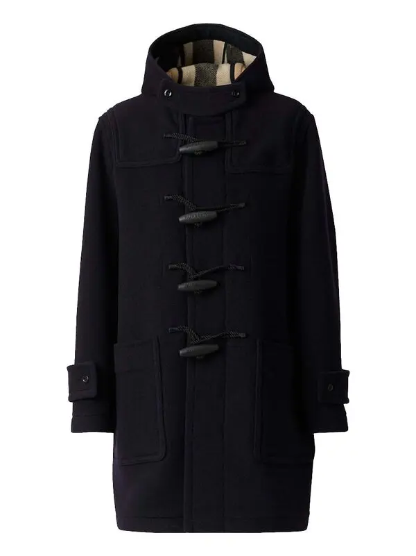 Burberry Duffle Coat - Navy Blue