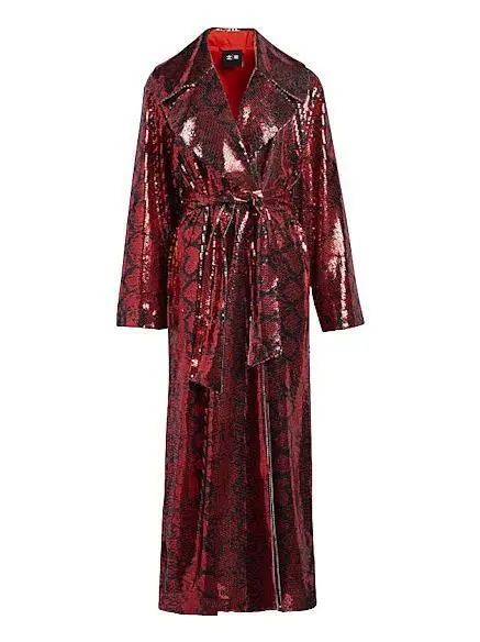 Adidas Ivy Park Sequined Duster - Red/black