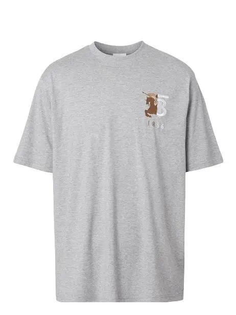 Burberry Contrast Logo T-shirt - Gray