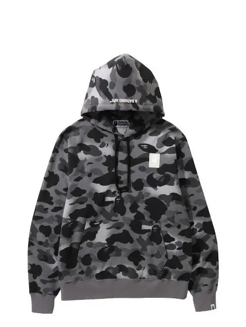 BAPE Grid Camo Pullover Hoodie - Black