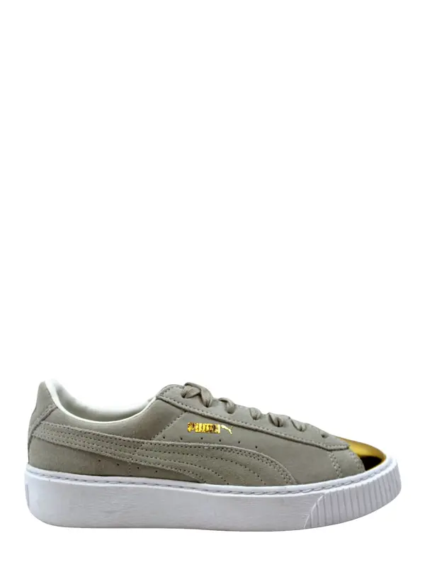 PUMA Suede Platform Sneakers - Gold/star White Puma White