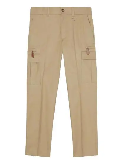 Burberry Cotton Cargo Pants - Beige