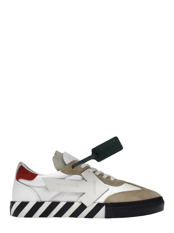 Off-White Vulcanized Low-top Sneakers - White/beige