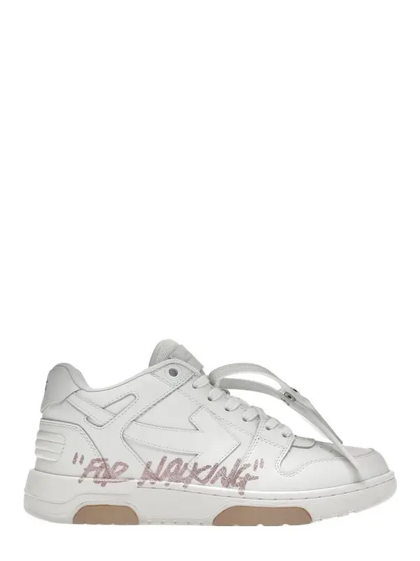 Off-White Out Of Office For Walking Sneakers - White/peach