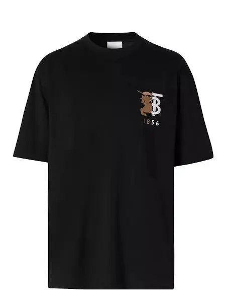 Burberry Contrast Logo T-shirt - Black
